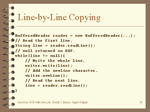 Line-by-Line Copying