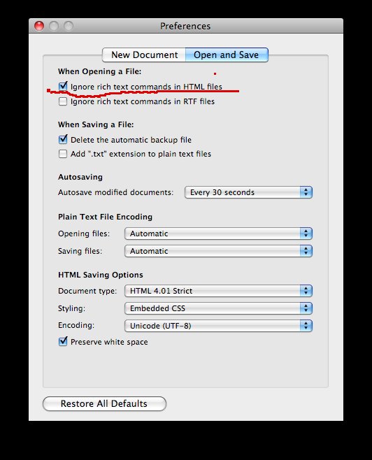 Text Editing on Mac OS X
