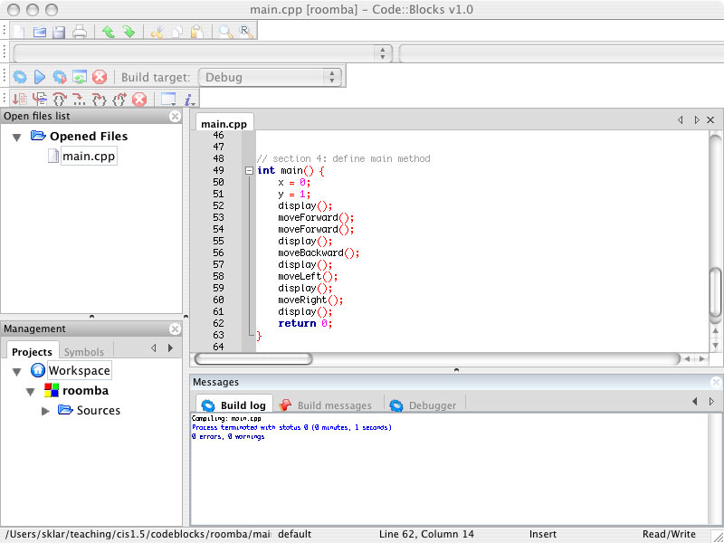 how to use codeblocks