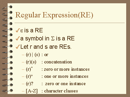Regular Expression(RE)