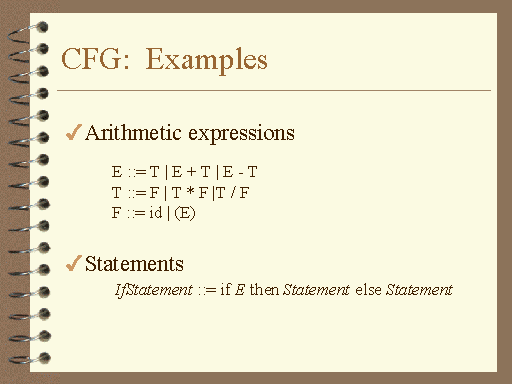 CFG: Examples