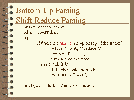 Bottom-Up Parsing