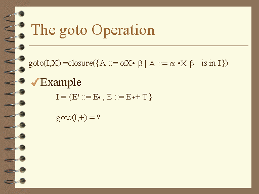 The goto Operation